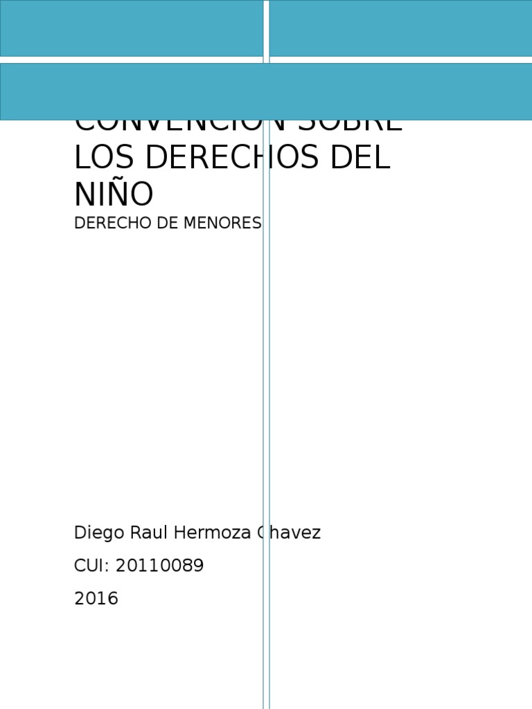 Convencion Sobre Los Derechos Del Niño | PDF | Convención de los ...