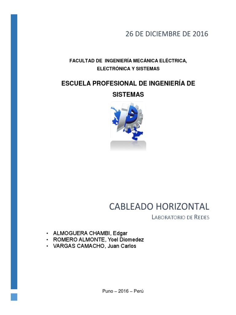 Guía de Cableado Horizontal en Redes | PDF | Tecnología de medios ...