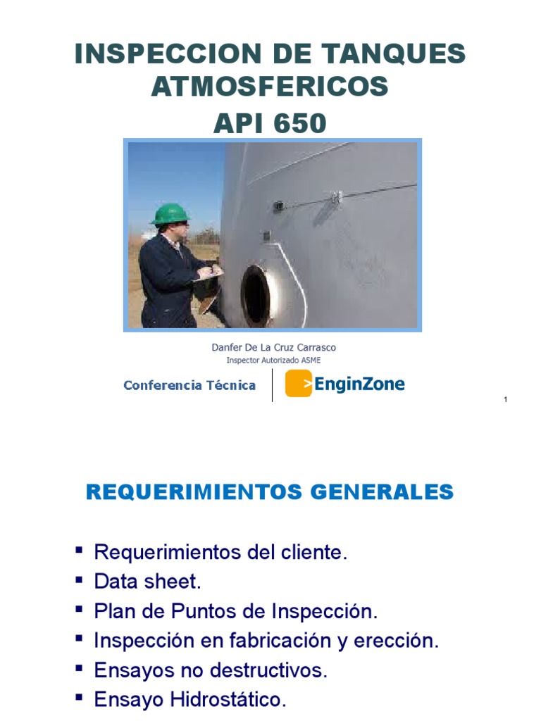 Presentación - API 650 | PDF | Aluminio | Tanques