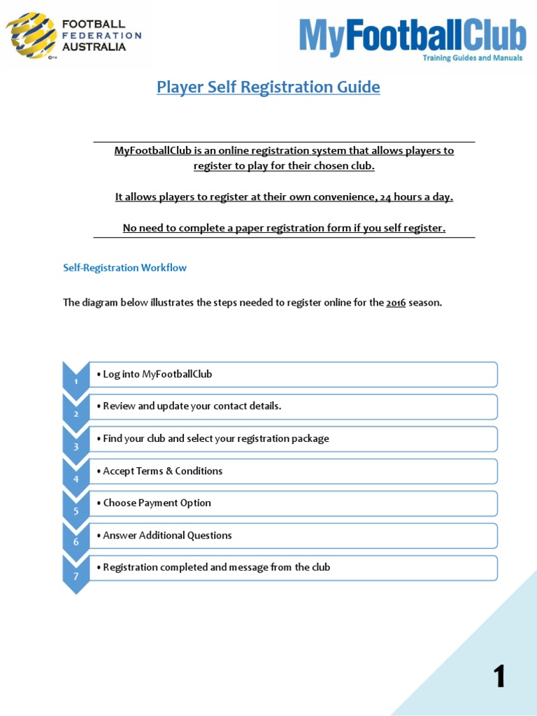 Player Self Registration Guide 2023 | PDF | Password | World Wide Web