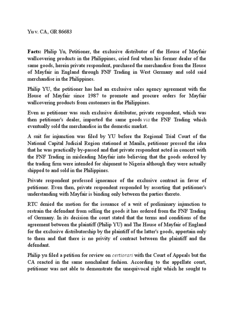 Philip Yu v. CA | PDF | Lawsuit | Courts