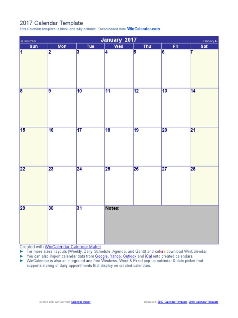 2017 Monthly Calendar | PDF | Art