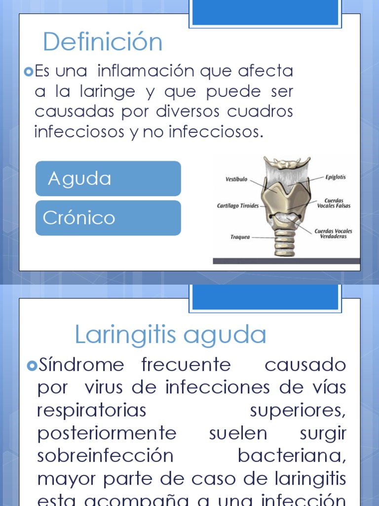 Laringitis Aguda y Cronica | PDF | Influenza | Tos