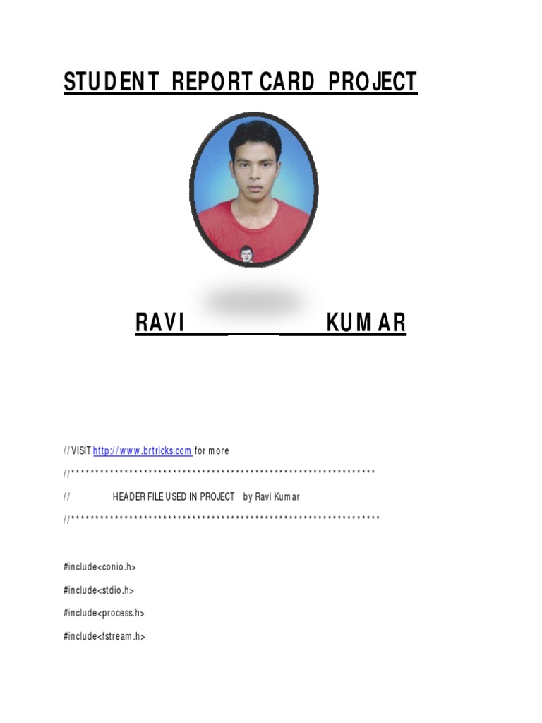 Student Report Card Project PDF | PDF | Ios | Numbers