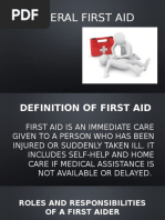 Basic First Aid (Bfa) | PDF | Cardiopulmonary Resuscitation | First Aid