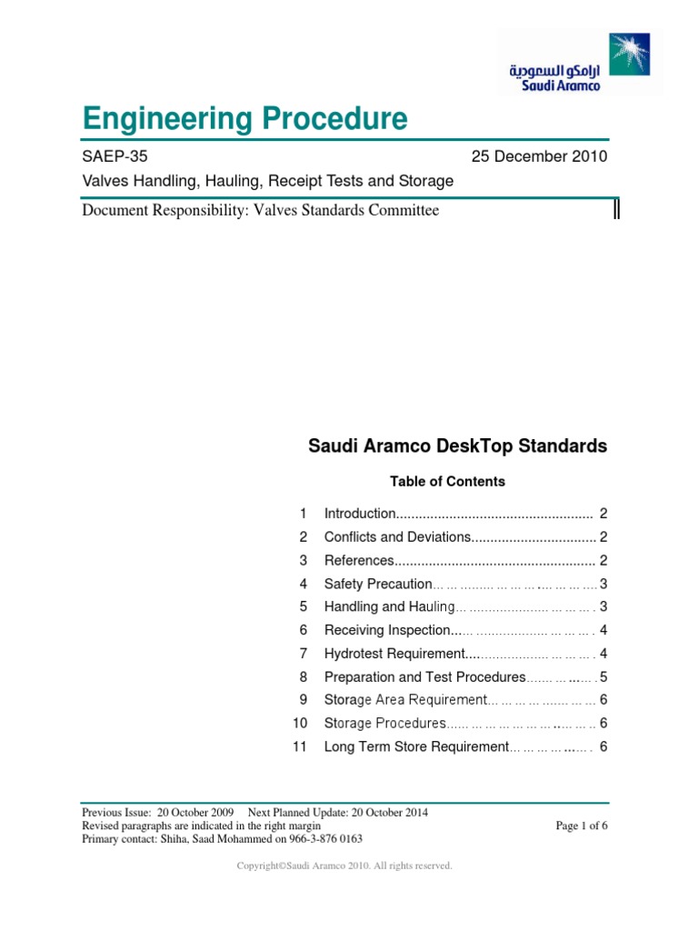 Saep 35 | PDF | Valve | Gases