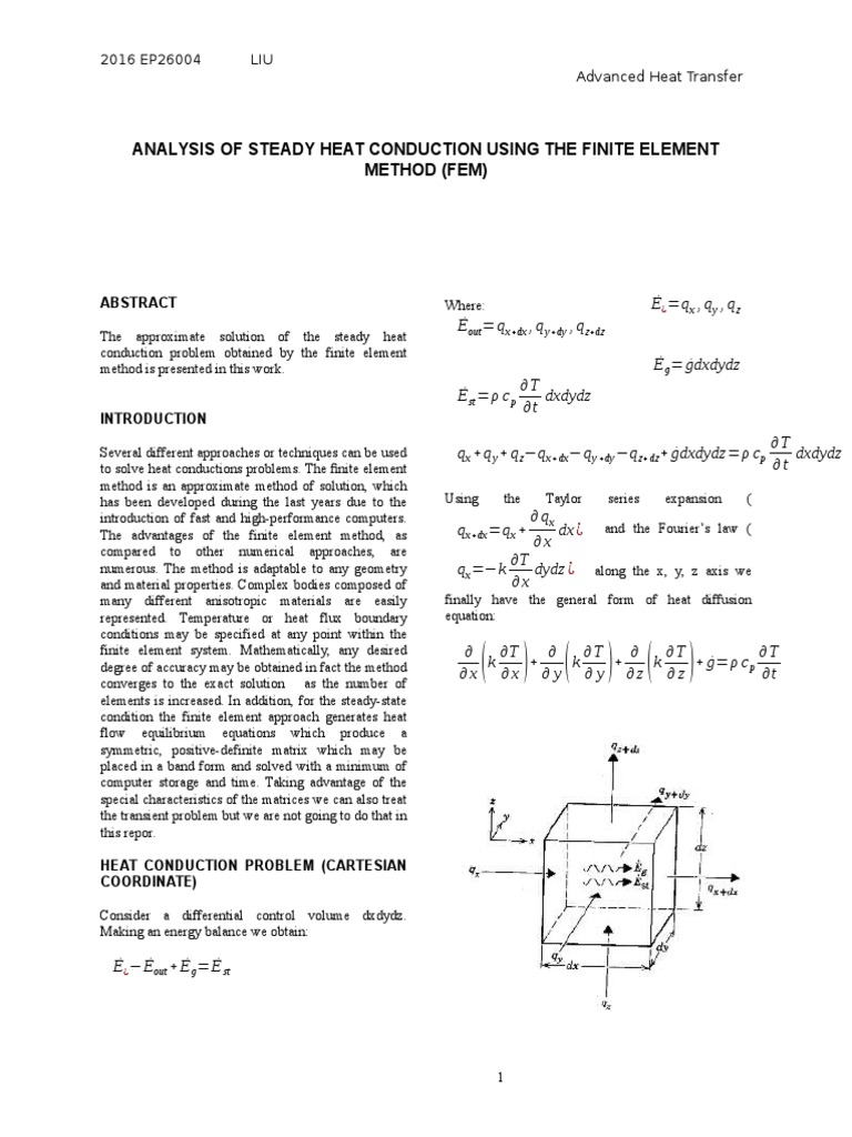 Heat Transfer | PDF | Finite Element Method | Thermal Conduction