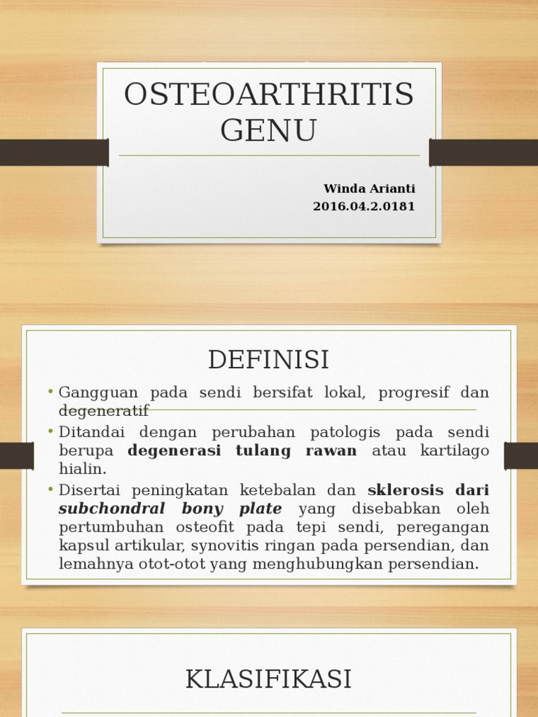 Osteoarthritis Genu | PDF