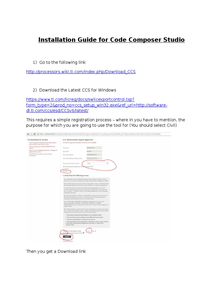 Code Composer Studio Installation Guide | PDF