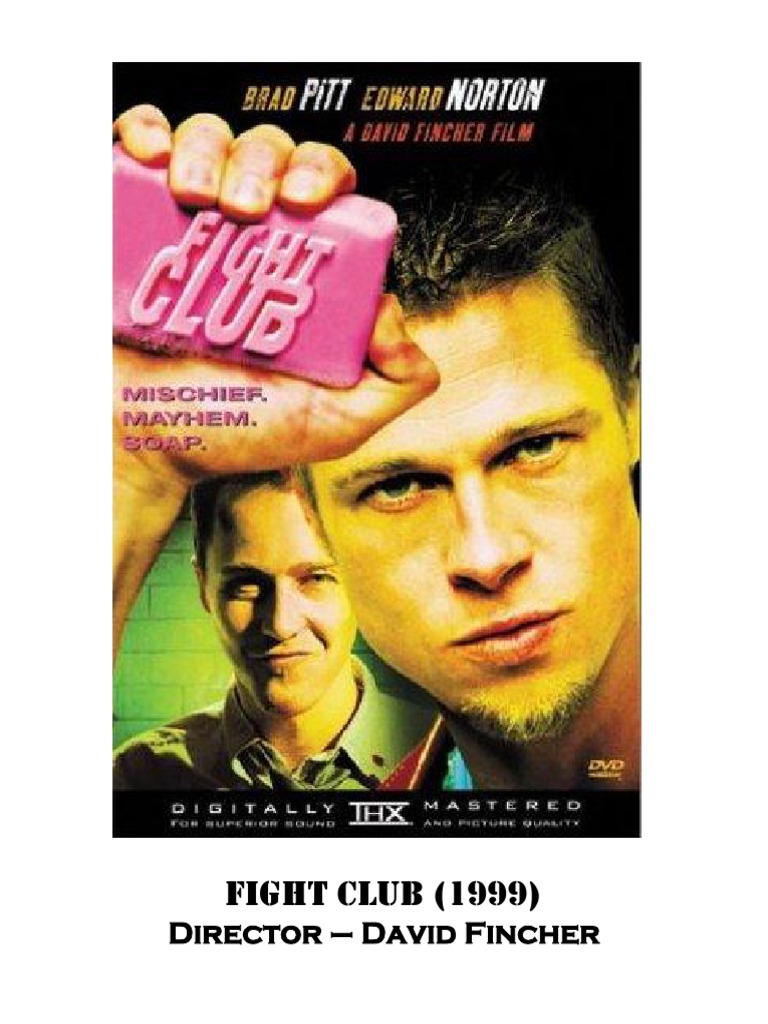 Fight Club (1999) : Director - David Fincher | PDF | Science ...