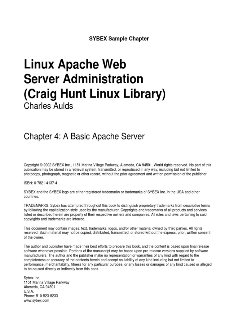 Apache Basic PDF | PDF | Web Server | Internet & Web