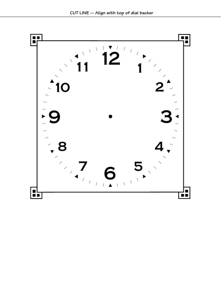Clockface Template | PDF