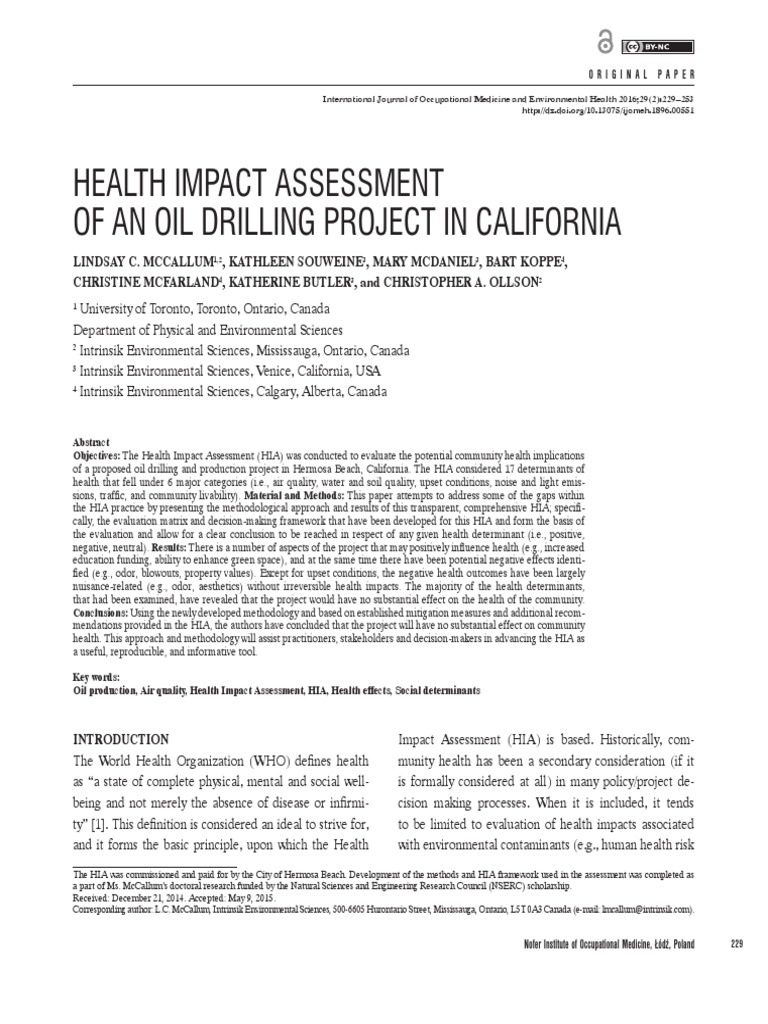 Health Impact Assessment | PDF | Self-Improvement