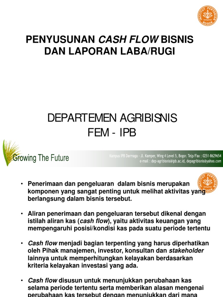 Contoh Cashflow Perusahaan Agribisnis PDF | PDF