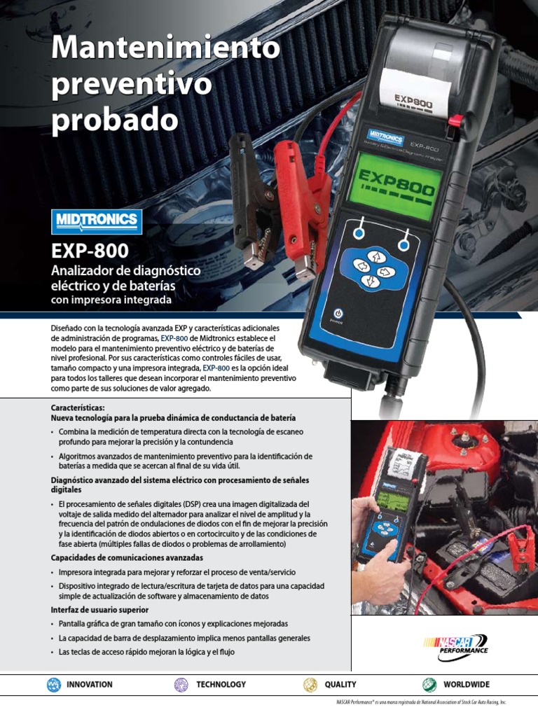 EXP-800 Catalogo PDF | PDF | Batería (electricidad) | Impresora ...