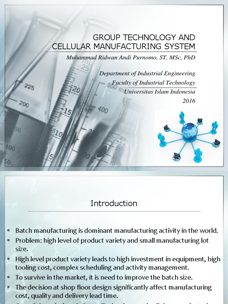 Group Technology and Cellular Manufacturing System | PDF | Cluster ...
