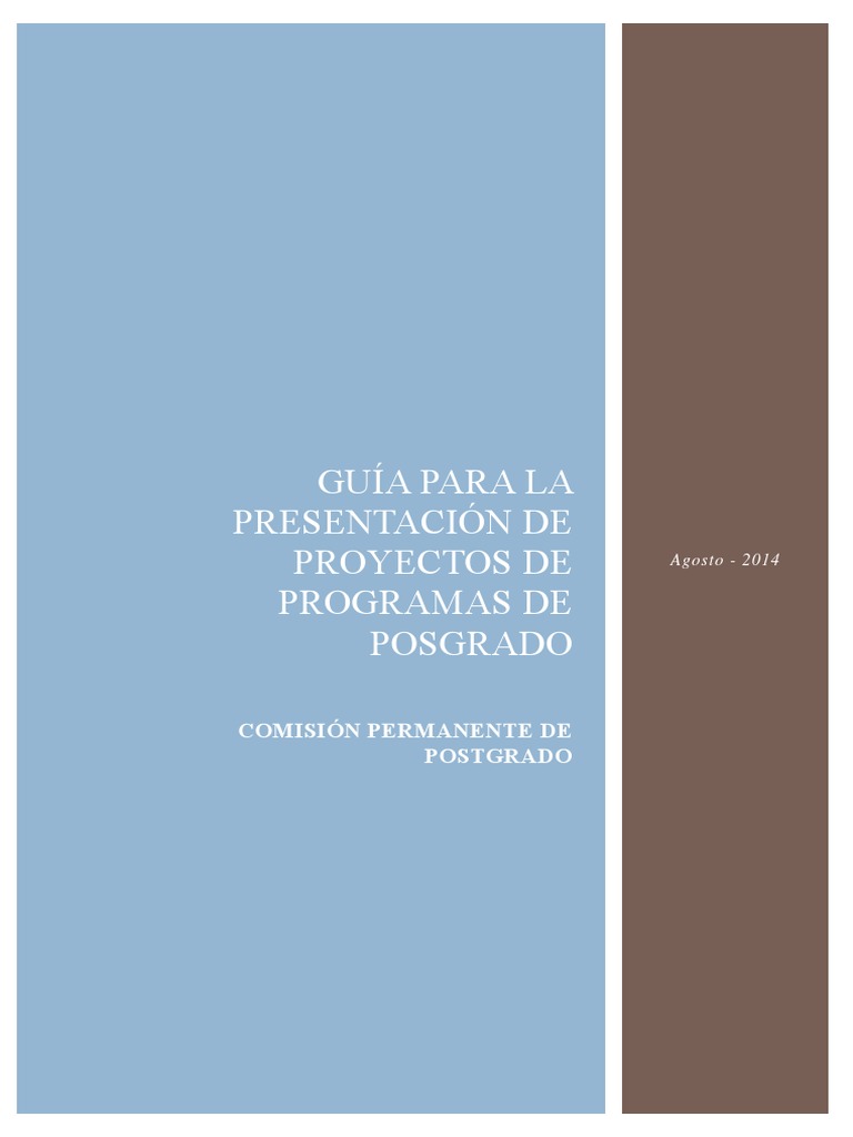 Guia para Presentacion Programas CPP - Version Definitiva | PDF