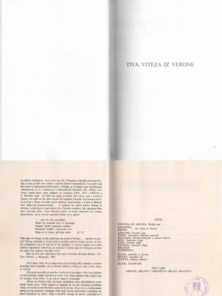 Sekspir Dva Viteza | PDF