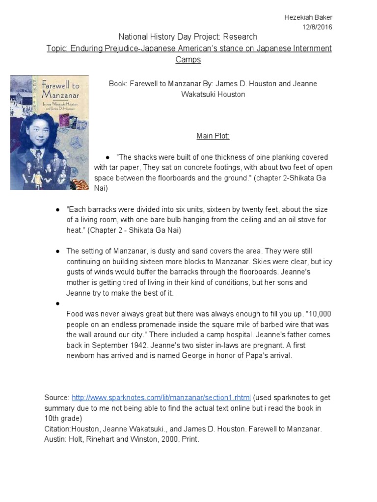 National History Day Project: Research Topic: Enduring Prejudice ...