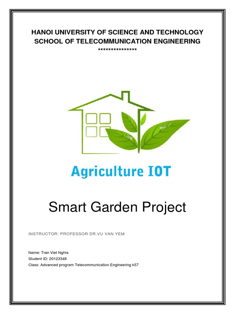 Smart Garden IoT Project | PDF | Servomechanism | Software As A Service