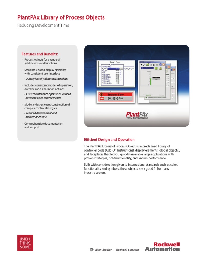 Plantpax Library of Process Objects: Reducing Development Time | PDF ...