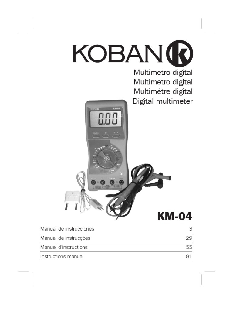 Manual KM04 Esp | PDF | Diodo | Corriente eléctrica