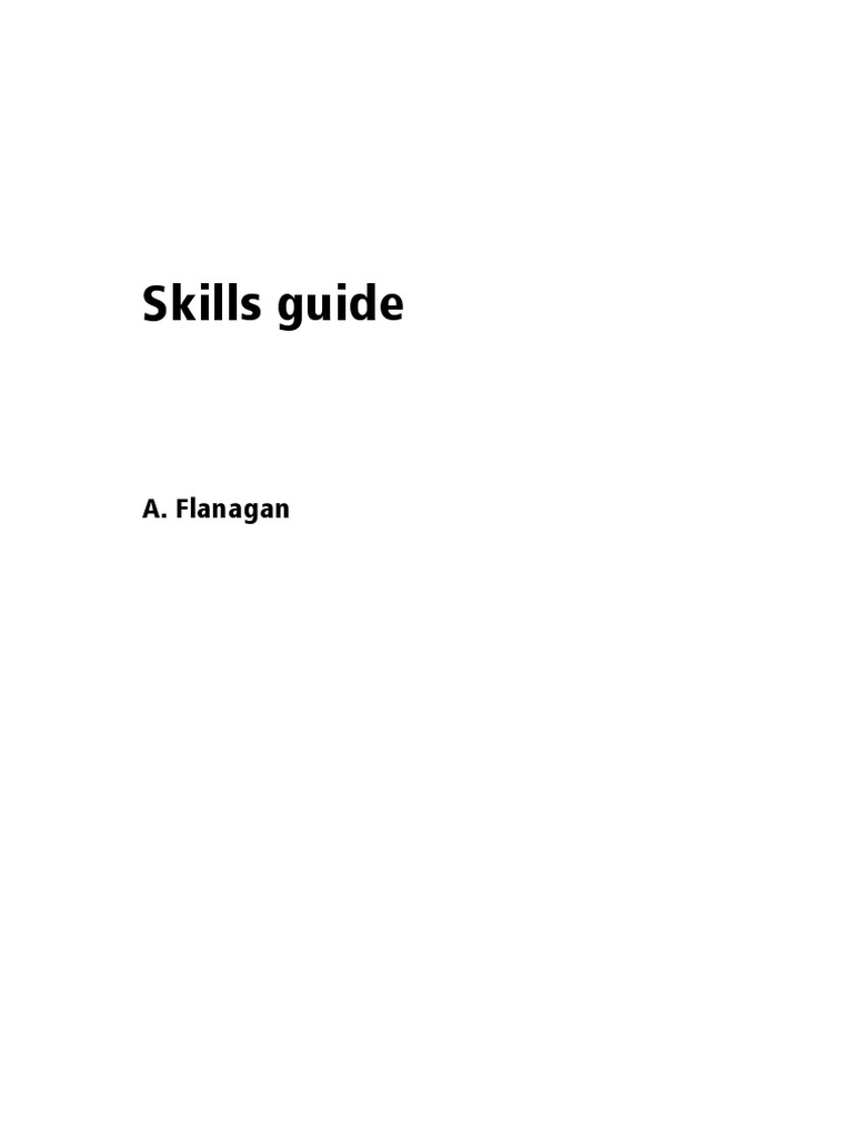 Skills Guide | PDF | Educational Assessment | Study Skills