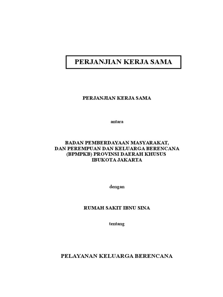 Mou Rumah Sakit Pdf