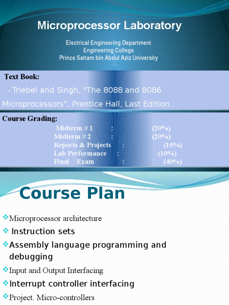 Microprocessor Laboratory: Text Book | PDF | Instruction Set | Central Processing Unit