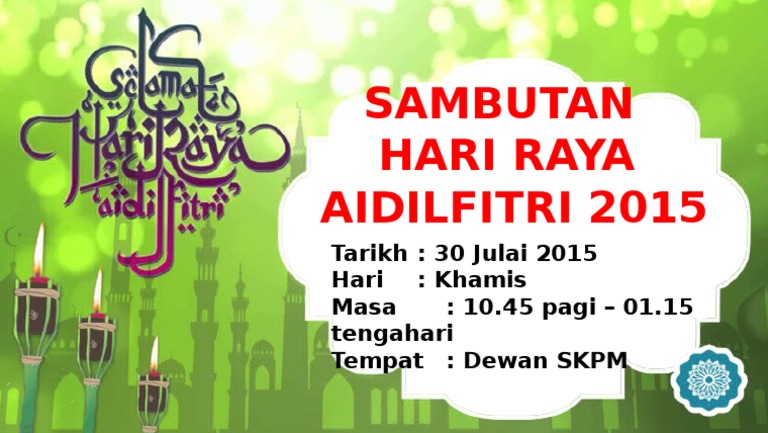Backdrop Raya 2015 | PDF