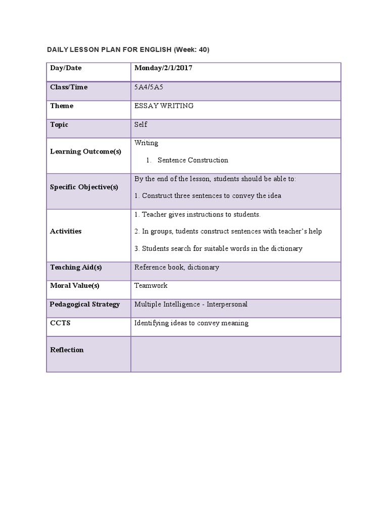 Day/Date Monday/2/1/2017 Class/Time Theme Topic: Daily Lesson Plan For ...