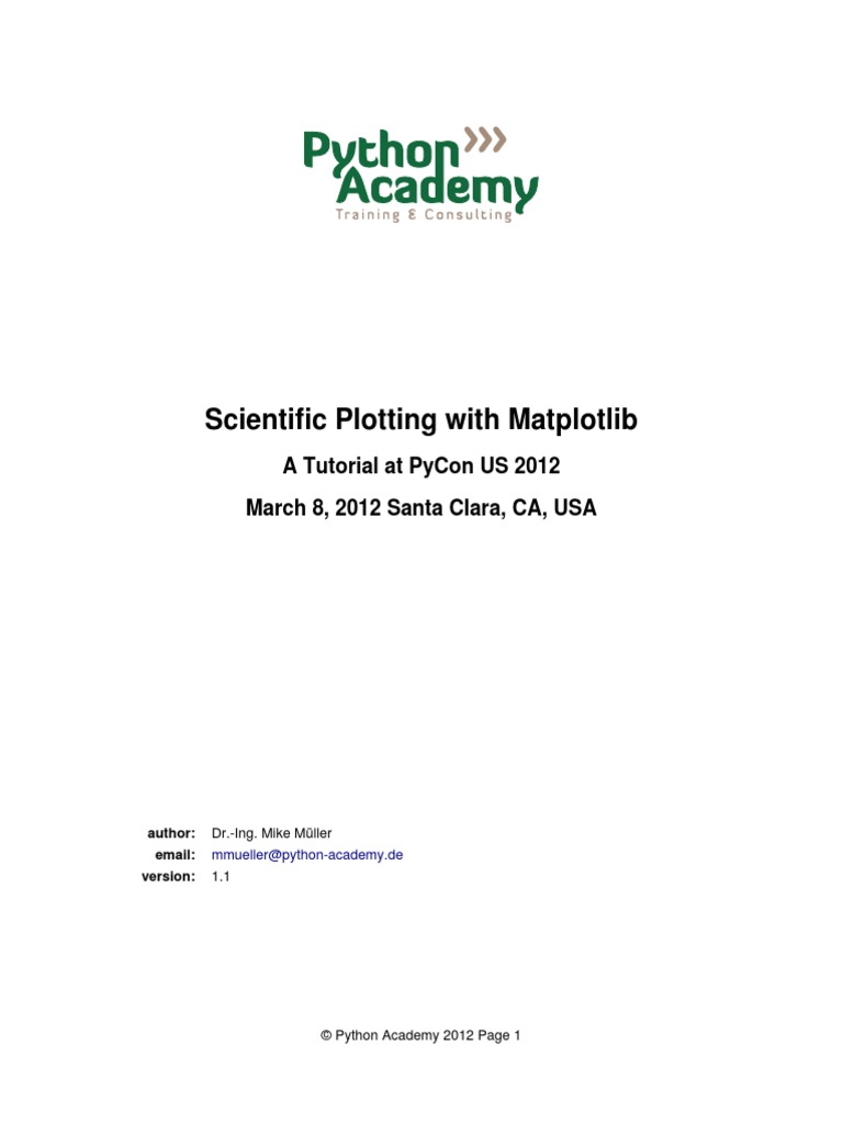 Matplotlib Handout | PDF | Command Line Interface | Matlab