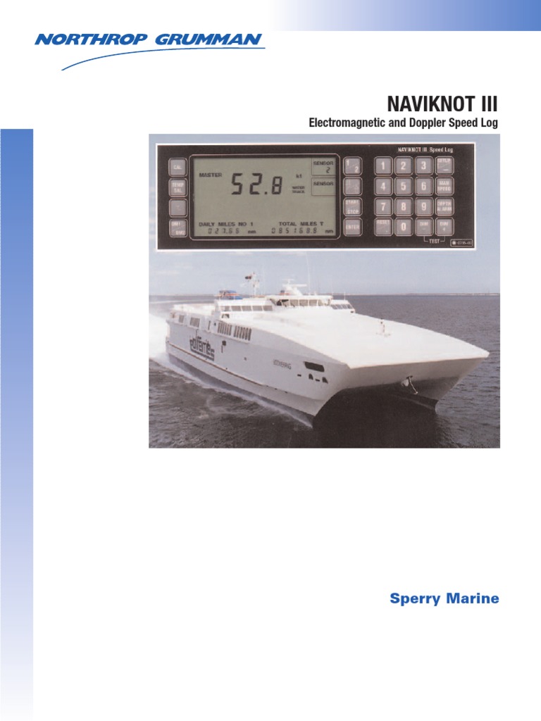 NAVIKNOT III Electromagnetic and Doppler Speed Log: Product ...