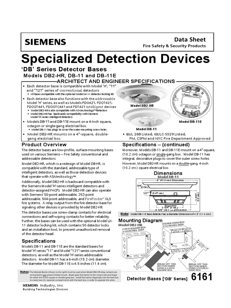 3) DB11 Detector Base | PDF | Detector (Radio) | Electrical Connector