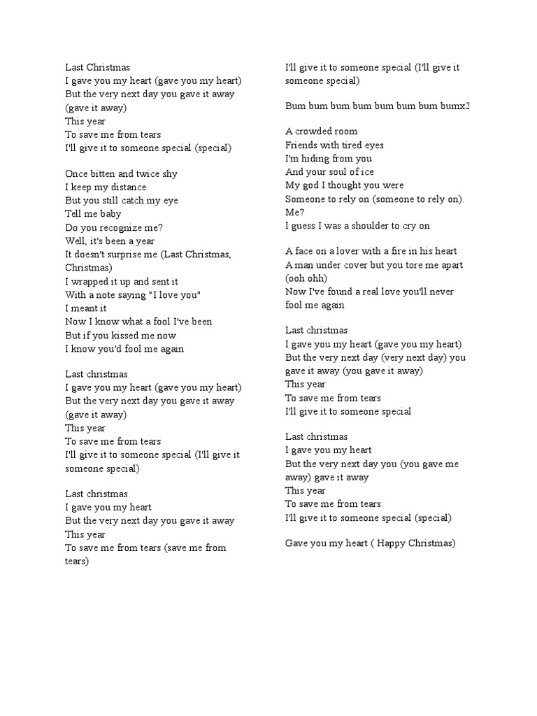 Last Christmas | PDF