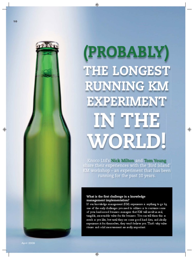 (Probably) : The Longest Running KM Experiment | PDF | Simulation ...