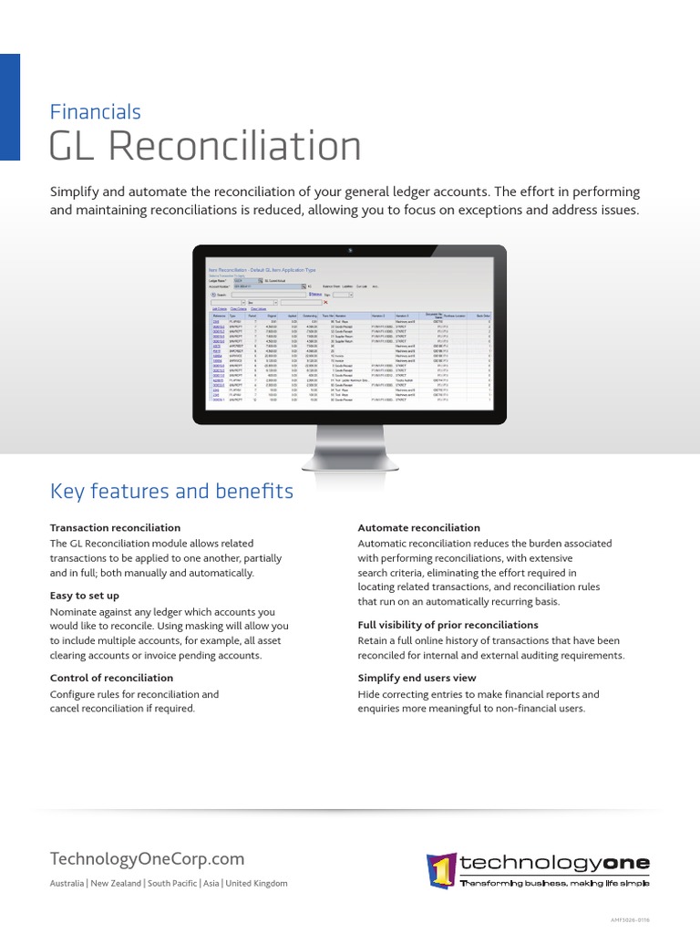 Technology GL Reconciliation | PDF
