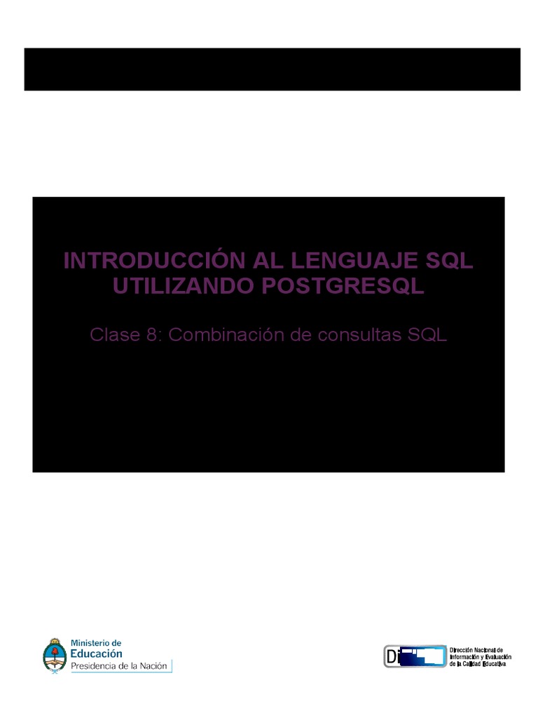 Clase 8 | PDF | SQL | Gestión de datos