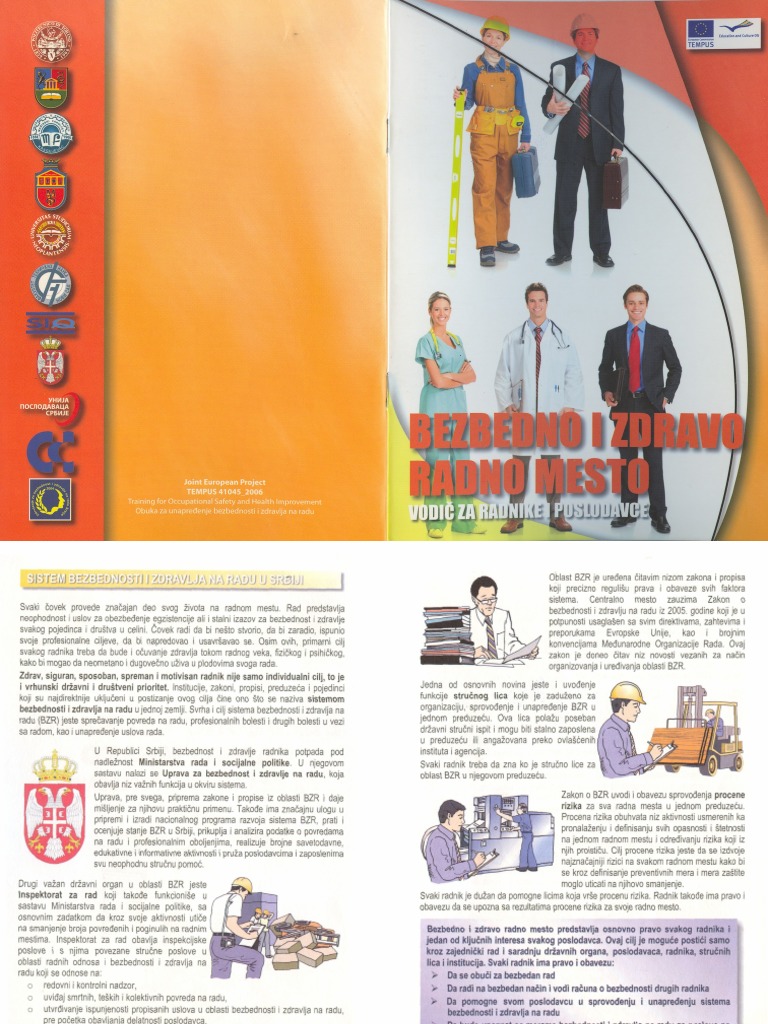 Brosura Za Bezbedan I Zdrav Rad PDF | PDF