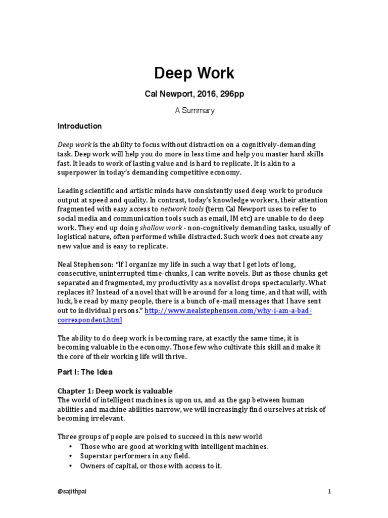 Cultivating Deep Work: How Fully Focused Intellectual Efforts Can Help ...