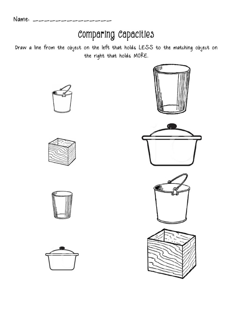 Comparing Capacities: Name | PDF