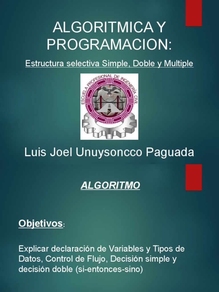 Estructura Selectiva Simple Doble y Multiple | PDF | Flujo de control ...