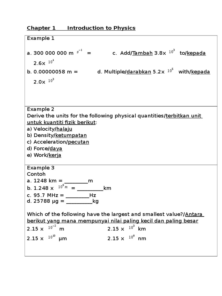 Introduction To Physics | PDF