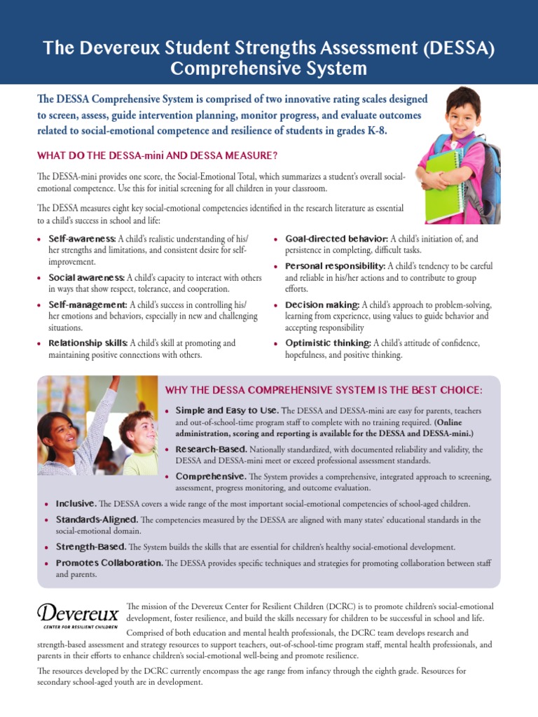 Dessa Comprensive Flyer FINAL | PDF | Educational Assessment ...