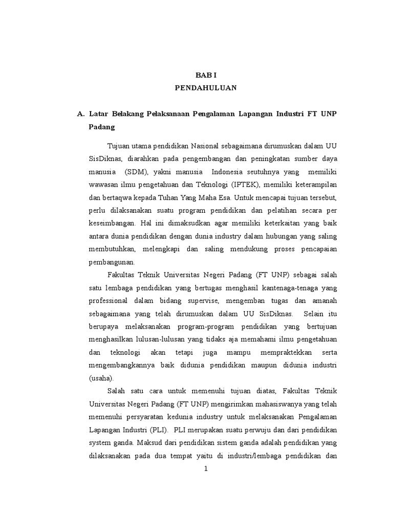 Profil PLTU Teluk Sirih dan PLI FT UNP | PDF