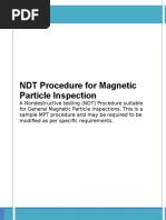 Magnetic Particle Inspection Procedure | PDF | Nondestructive Testing ...