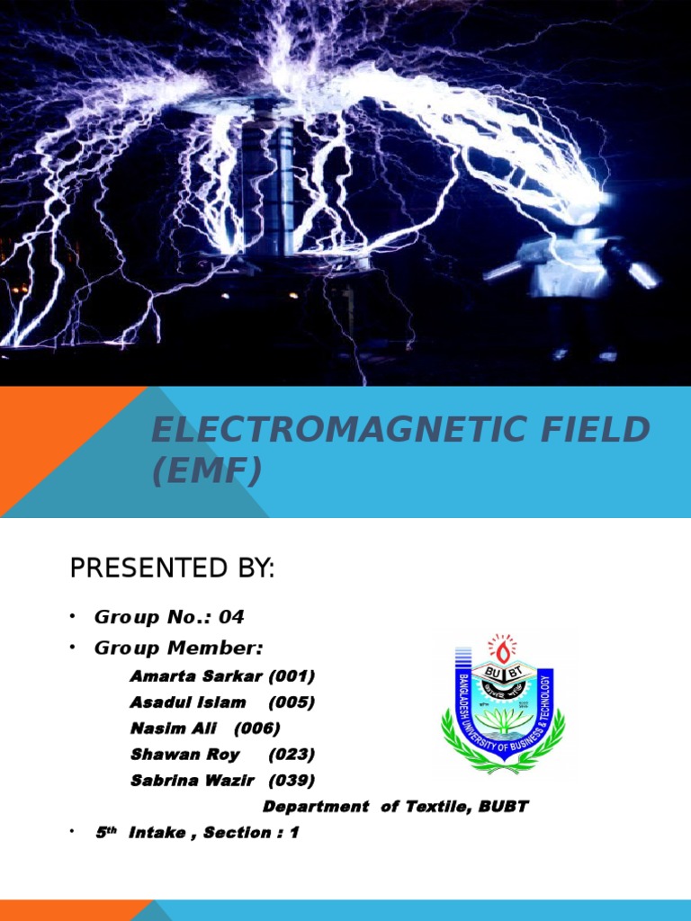 Electromagnetic Field (EMF) | PDF | Electric Current | Electromagnetic ...