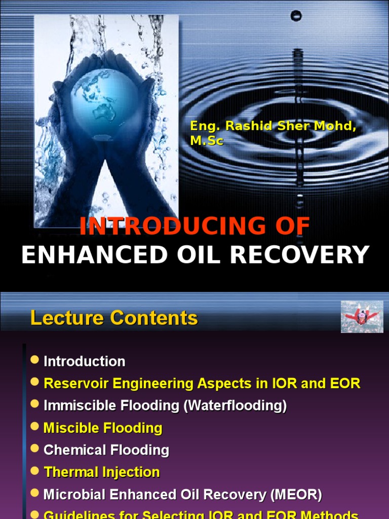 1 Introduction of EOR Lectures | PDF | Enhanced Oil Recovery ...