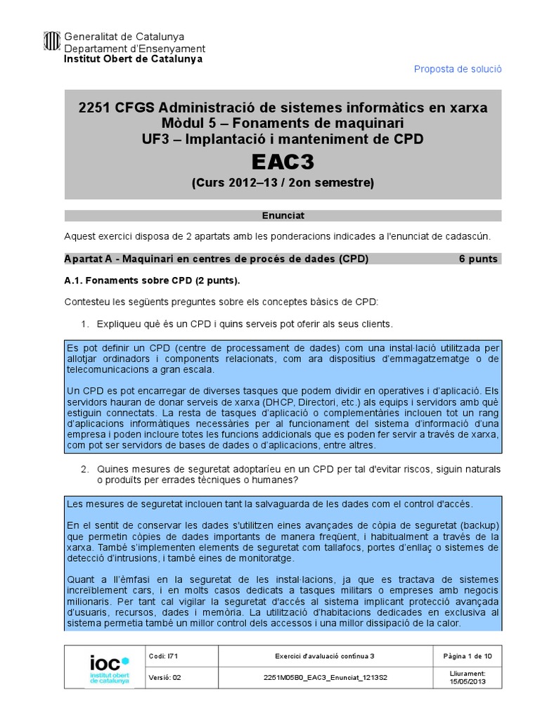 EAC3 Solucio | PDF
