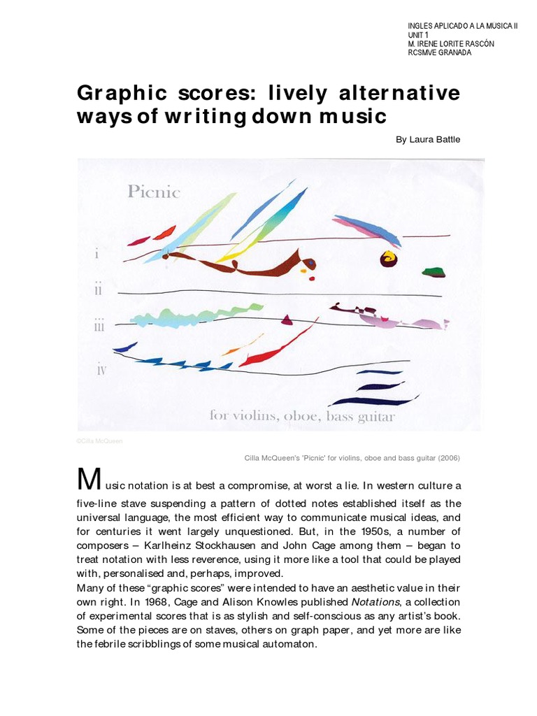 Article-Alternative Ways of Writing Down Music | PDF | Musical Notation ...